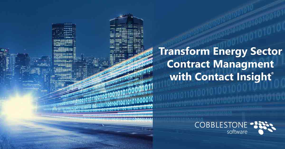 Transform Energy Sector Contract Management with Contract Insight®