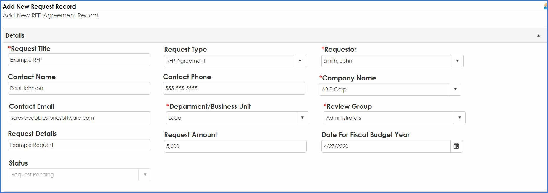 Automated Contract Request Management with Contract Insight®
