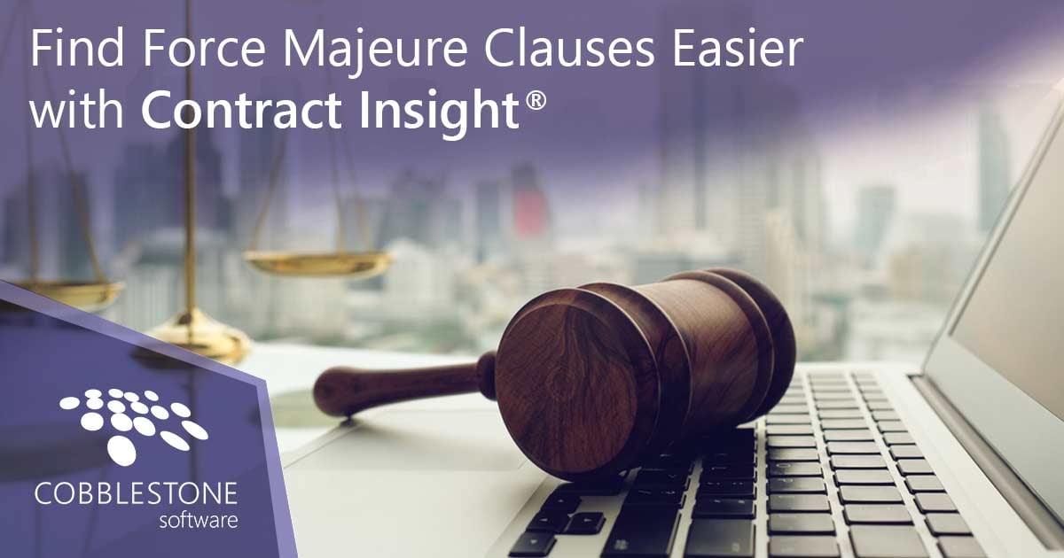 Find Force Majeure Clauses Easier with Contract Insight®